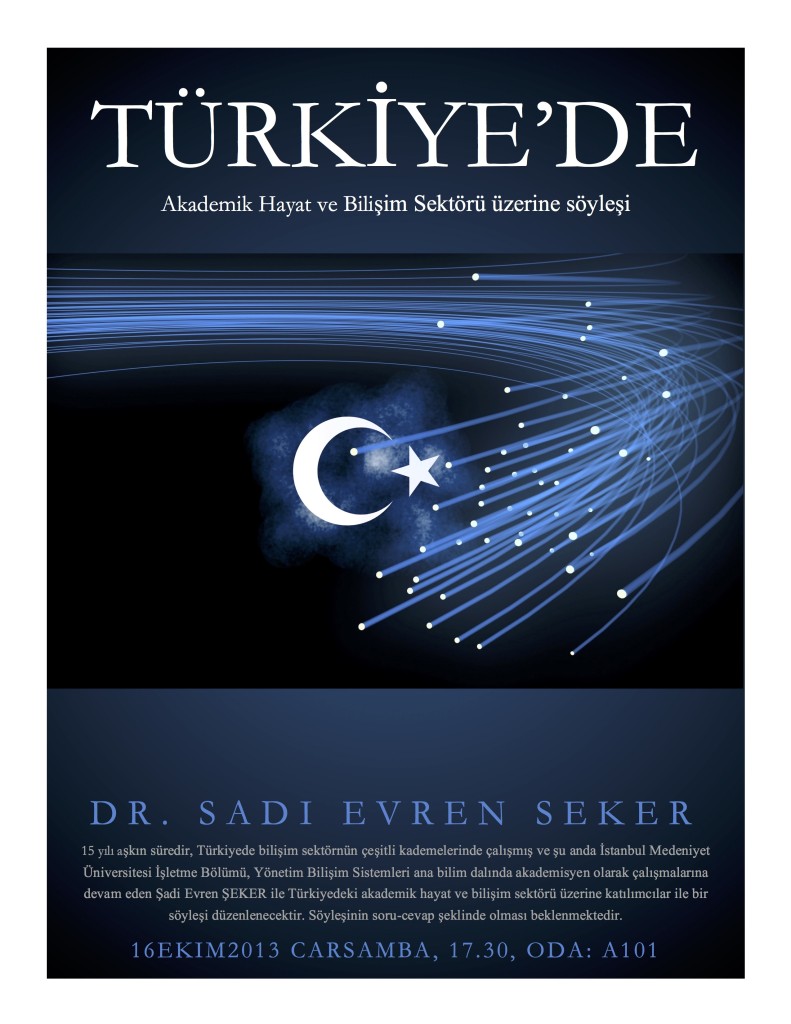Dr. Sadi Evren SEKER » Presentations